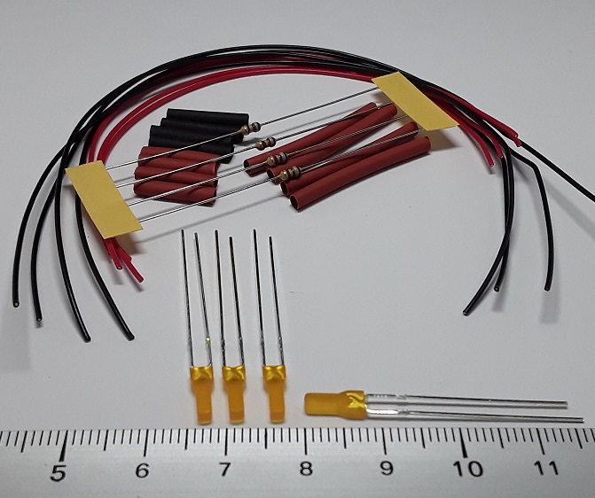Acheter Led 2mm carré orange diffusant à câbler - par sachet de 4 - Au ...