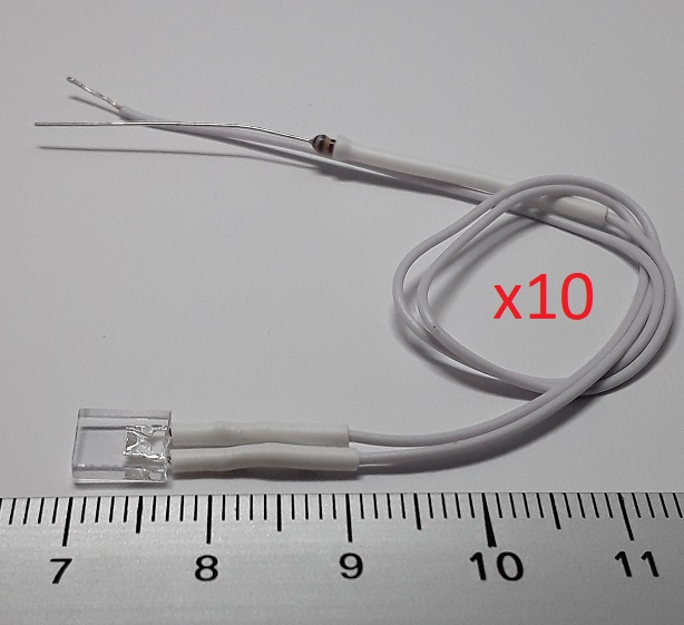 Acheter Led rectangulaire 5x2mm blanc - par sachet de 10 - Au Pays des Leds