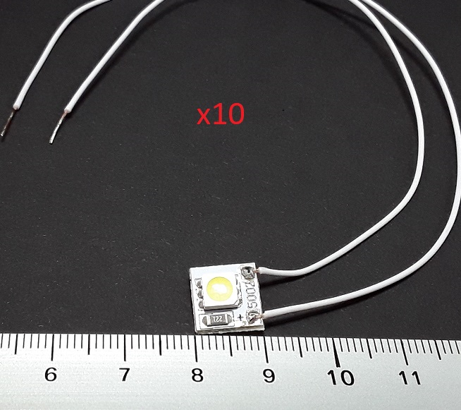 Acheter Micro led sur platine 12 volts blanc - par sachet de 10 - Au ...