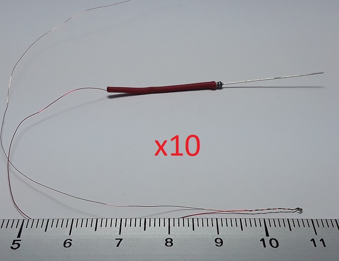 Acheter Micro led type C rouge fil émaillé -Par sachet de 10 - Au Pays ...