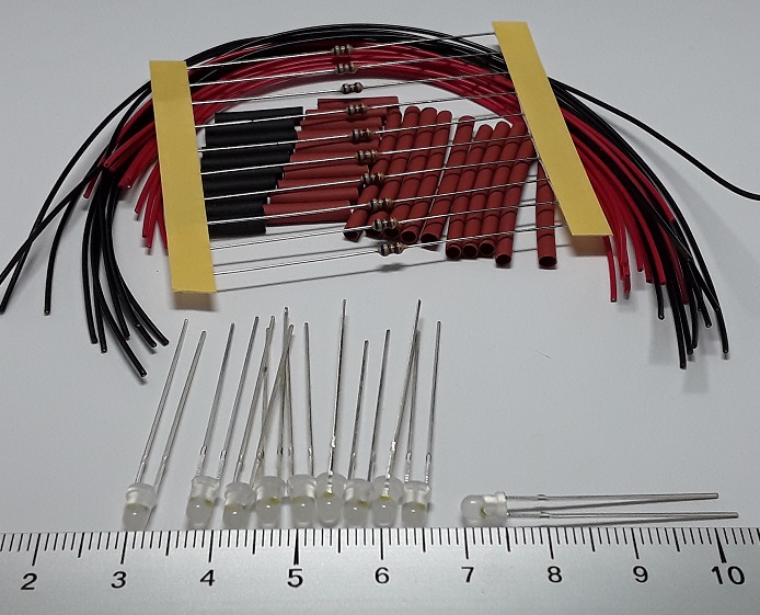 Acheter Led clignotante 3mm rouge/blanc opaque à câbler - par sachet de ...